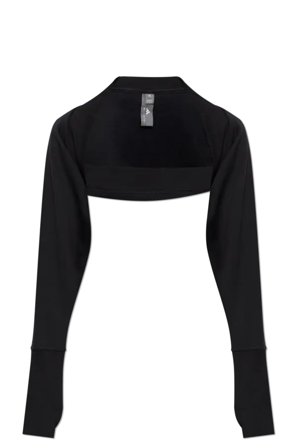 Adidas By Stella McCartney Training Bolero With Long Sleeves - Black