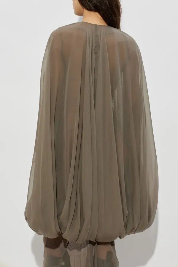 Rick Owens Silk Poncho