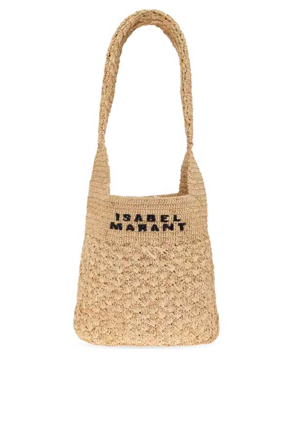Isabel Marant Étoile Praia Small Raffia Bag - Beige
