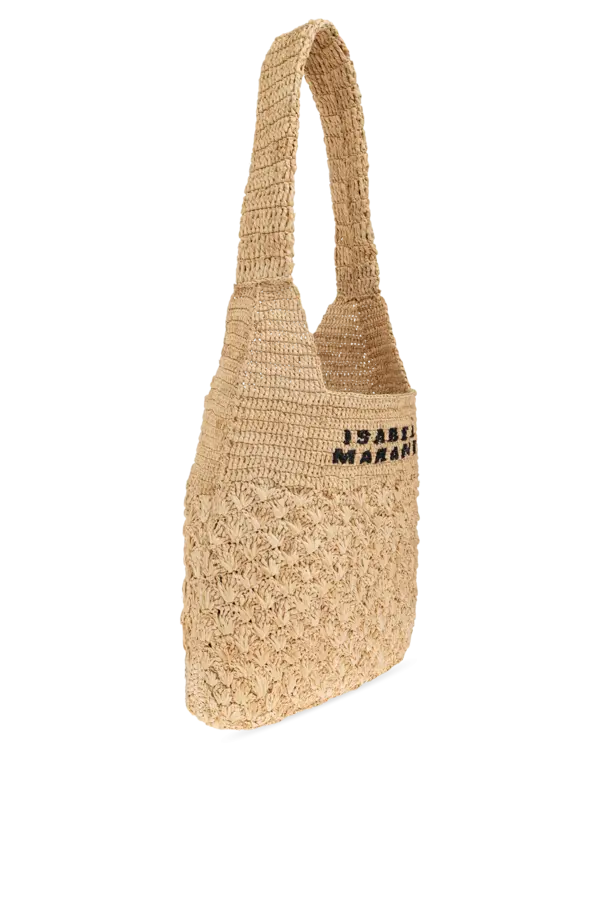 Isabel Marant Étoile Praia Small Raffia Bag - Beige