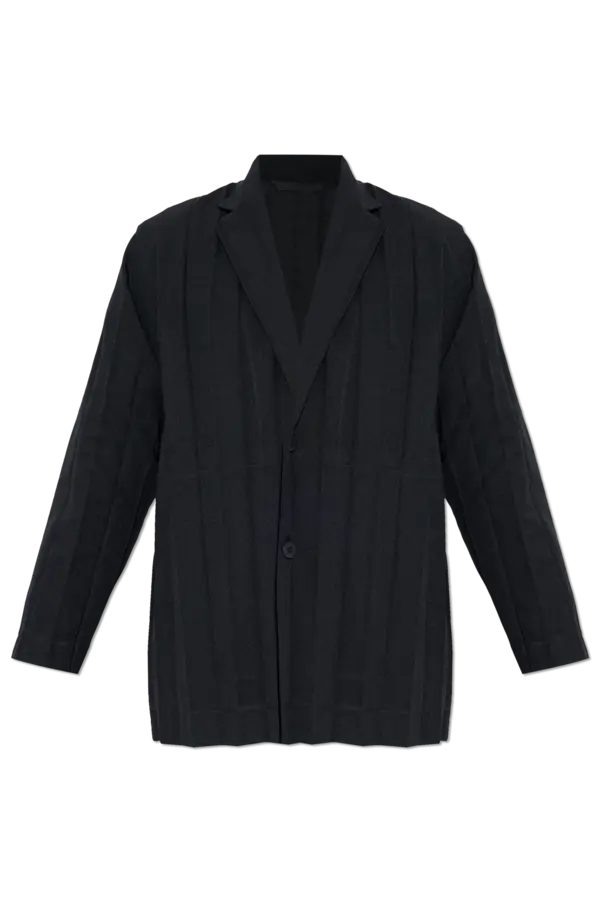 Issey Miyake Pleated Blazer - Black