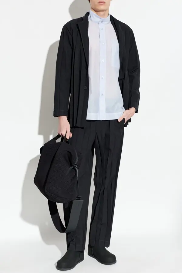 Issey Miyake Pleated Blazer - Black