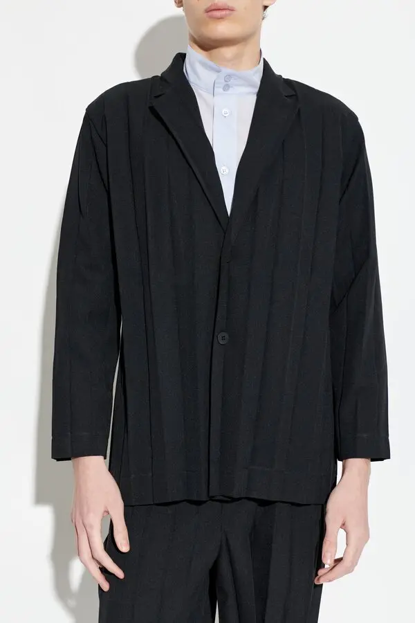 Issey Miyake Pleated Blazer - Black