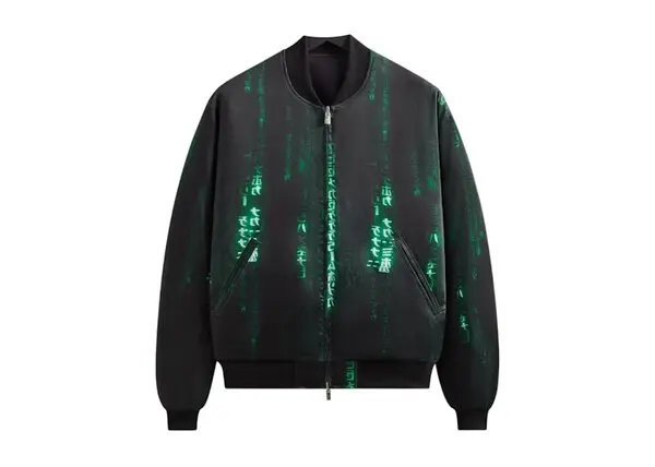 Kith X The Matrix Vance Satin Bomber Jacket - Black