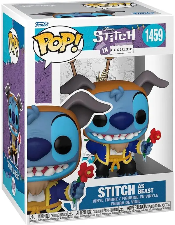 FUNKO Pop! Disney: Stitch As Beast Figure #1459 - Multicolor