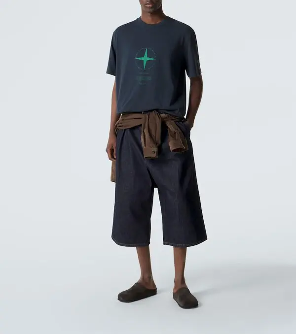 Stone Island Logo Cotton Jersey T-shirt