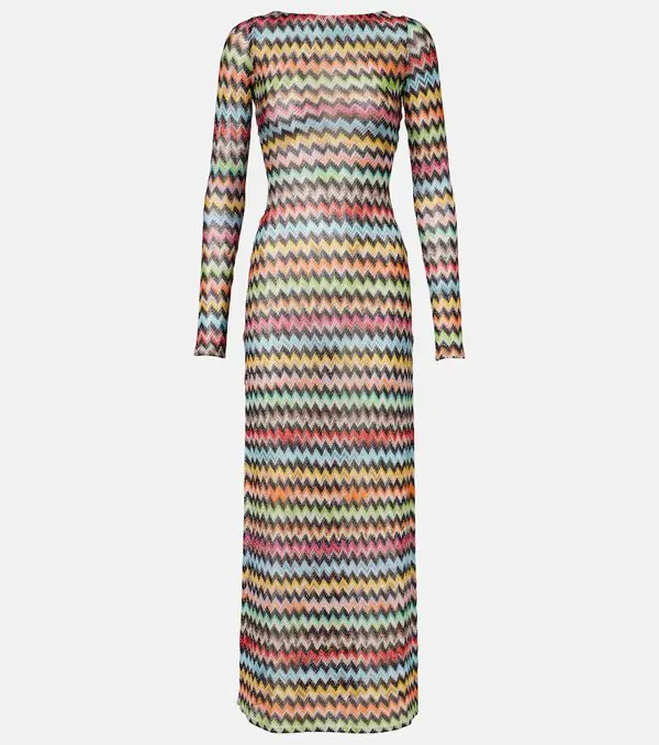 Missoni Zigzag Lame Beach Cover-up - Black