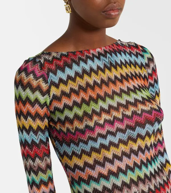 Missoni Zigzag Lame Beach Cover-up - Black