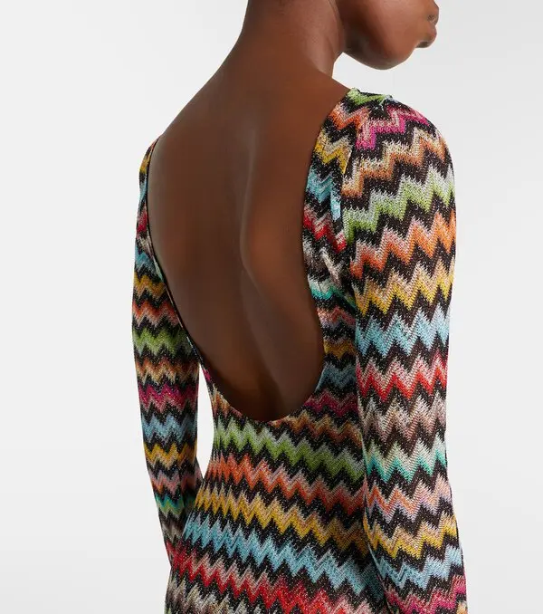Missoni Zigzag Lame Beach Cover-up - Black
