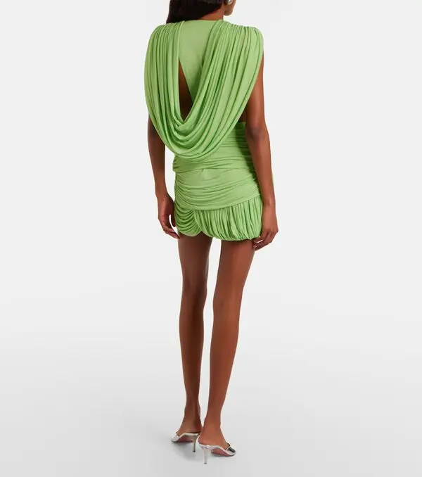 Christopher Esber Draped Jersey Miniskirt