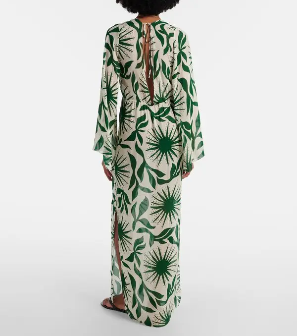 CALA DE LA CRUZ Odele Printed Maxi Dress
