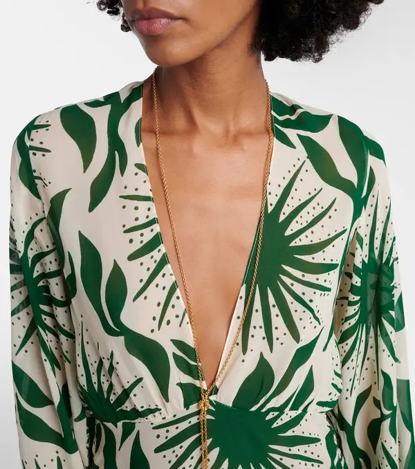 CALA DE LA CRUZ Odele Printed Maxi Dress