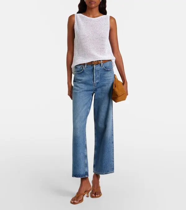 Vince Crochet Cotton-blend Top