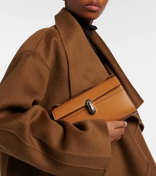 Savette Symmetry Pochette Leather Top-handle Bag - Brown
