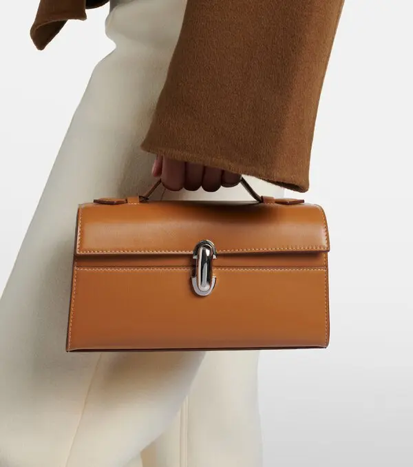 Savette Symmetry Pochette Leather Top-handle Bag - Brown