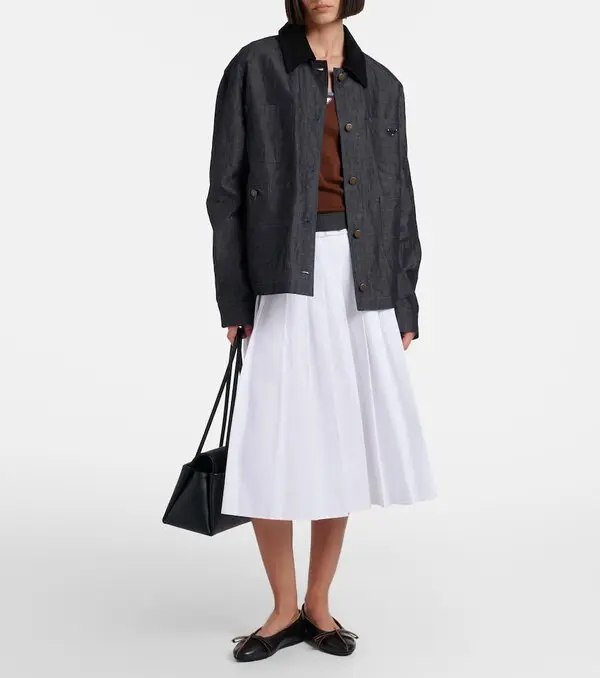 Prada Leather Ballet Flats