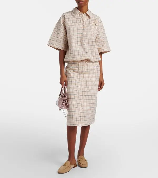 Prada Suede Mules - Beige