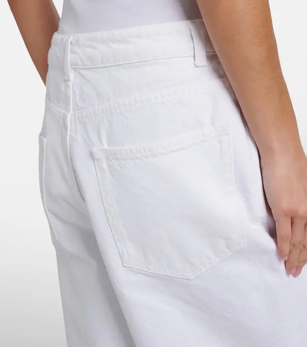 RÓHE Cotton Capri Jeans - White