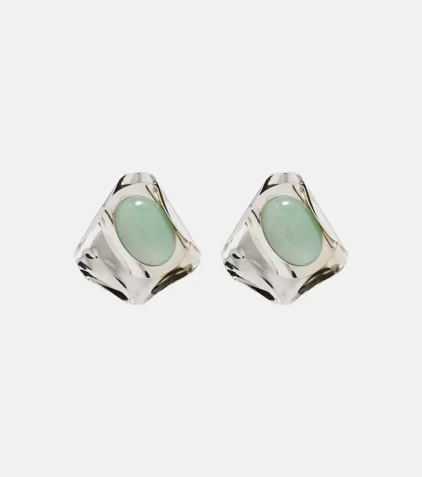 JENNIFER BEHR Kendall Embellished Earrings - Silver
