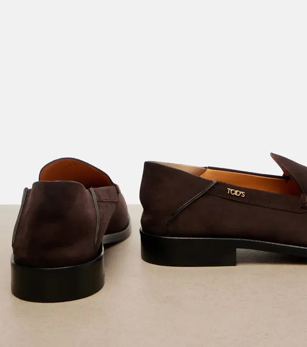 TOD'S Suede Loafers - Brown