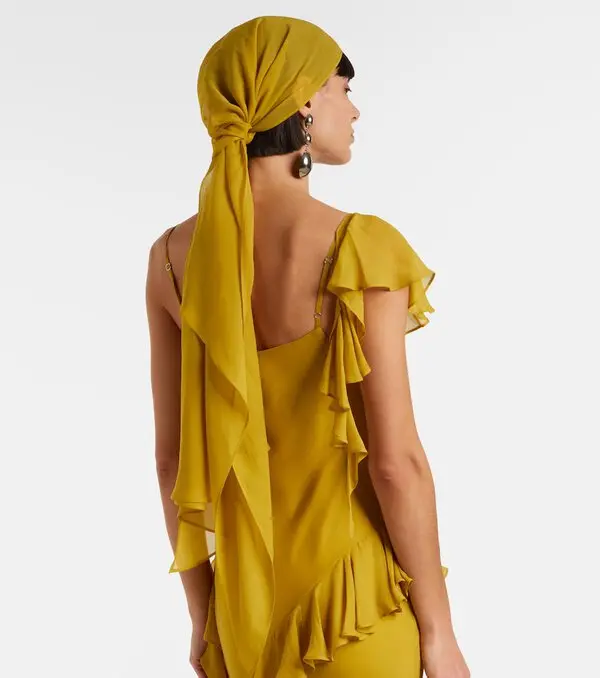 DE LA VALI Mayara Ruffled Georgette Gown