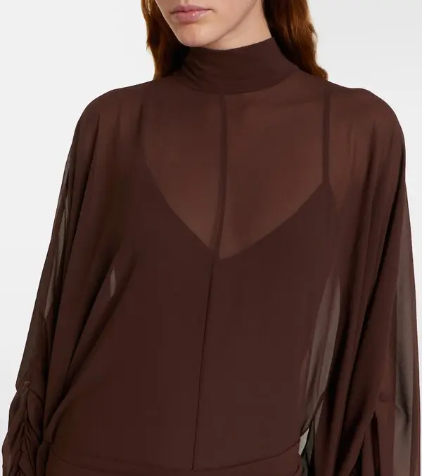DE LA VALI Nila Chiffon Gown