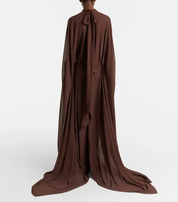DE LA VALI Nila Chiffon Gown