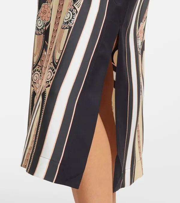 La DoubleJ Printed Silk Twill Kaftan