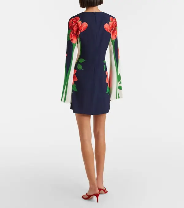 La DoubleJ Supremes Printed Mini Dress - Blue