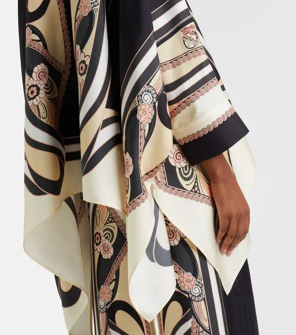 La DoubleJ Printed Silk Twill Shirt - Beige
