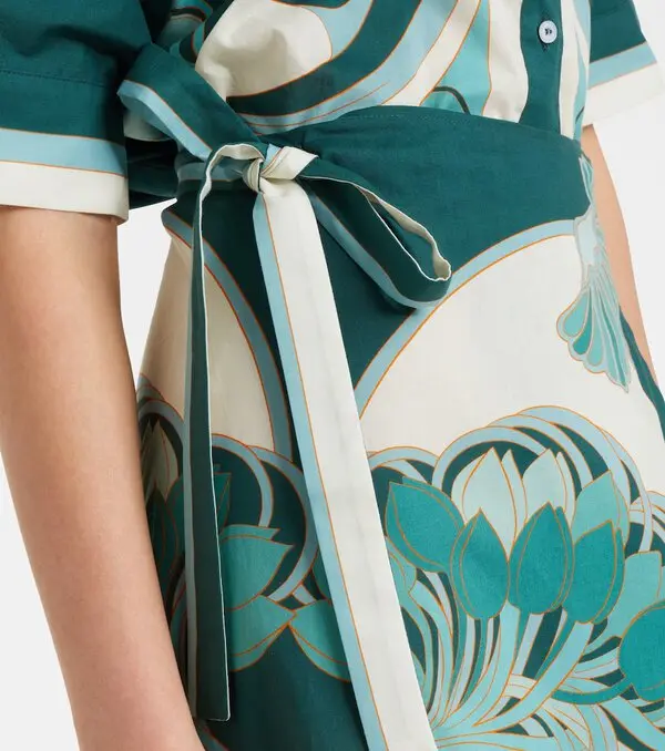 La DoubleJ Sarong Floral Cotton Muslin Wrap Skirt