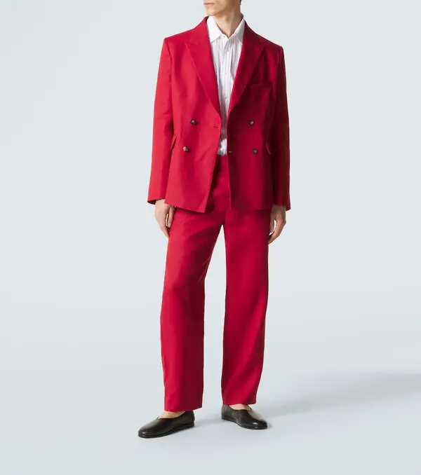 BODE Linen Straight Leg Trousers