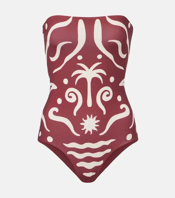 CALA DE LA CRUZ Allison One-piece Swimsuit - Burgundy