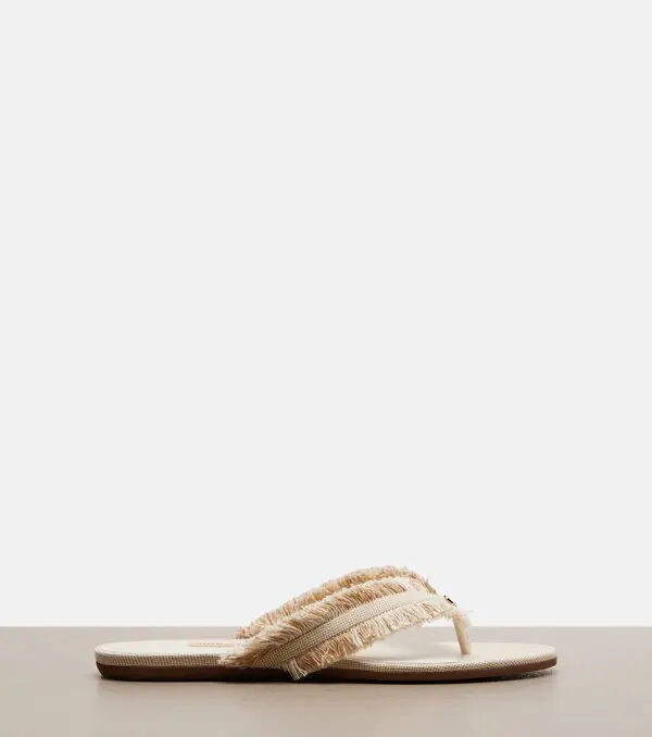 JIMMY CHOO Bay Canvas Sandals