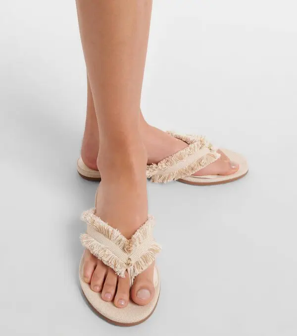 JIMMY CHOO Bay Canvas Sandals