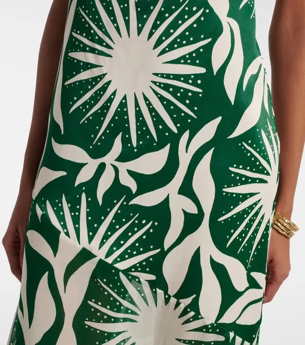 CALA DE LA CRUZ Acacia Beaded Halterneck Maxi Dress