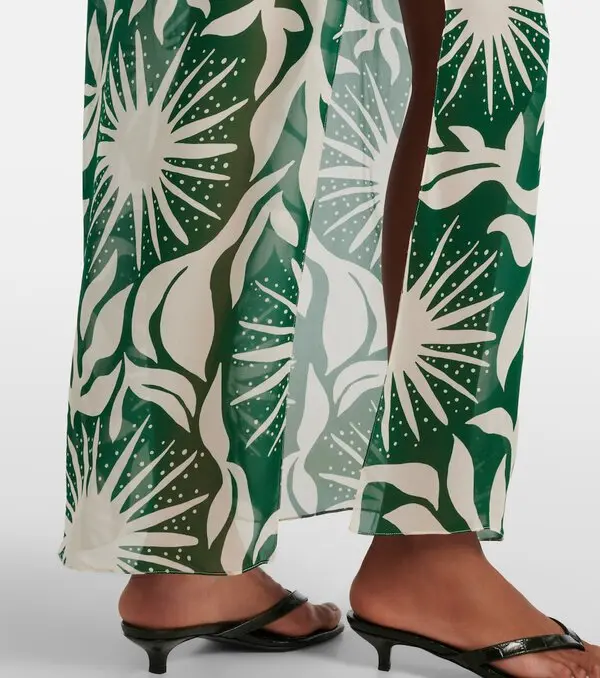 CALA DE LA CRUZ Acacia Beaded Halterneck Maxi Dress