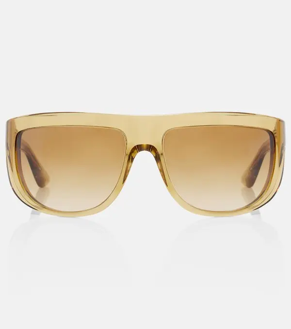 Khaite X Oliver Peoples 1974c Oversized Sunglasses - Yellow