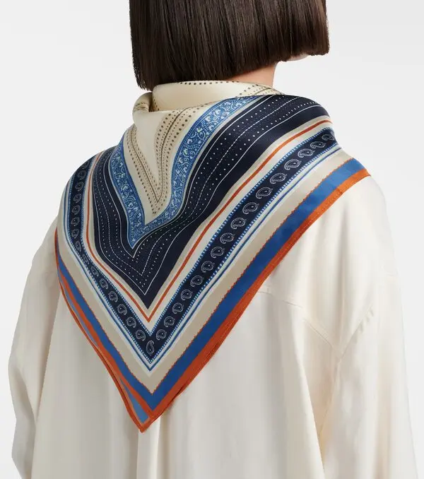 TOTEME Printed Silk Twill Scarf