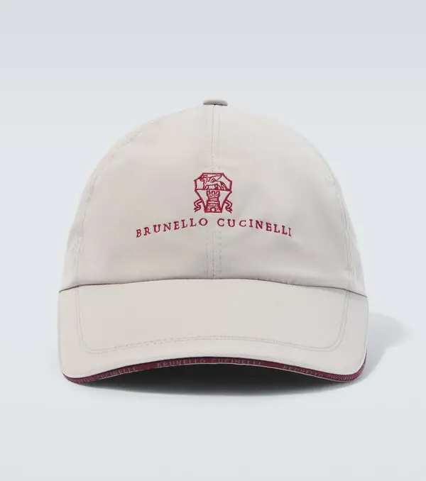 Brunello Cucinelli Logo Embroidered Baseball Cap - Beige