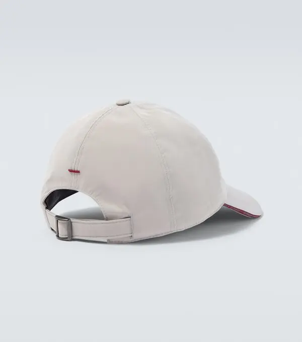 Brunello Cucinelli Logo Embroidered Baseball Cap - Beige