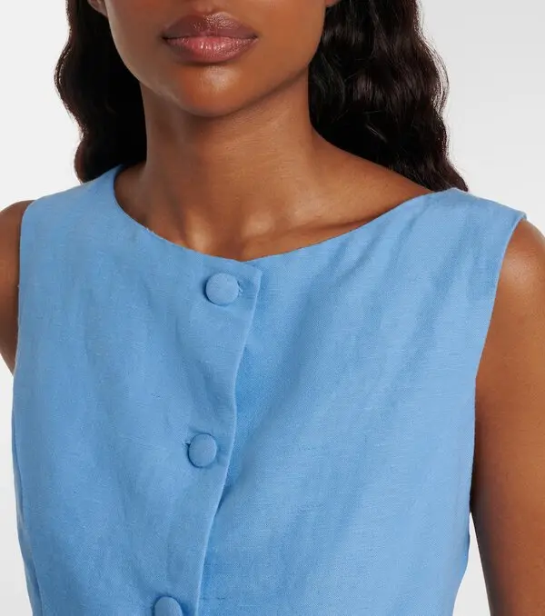 Rixo Lucca Linen-blend Vest