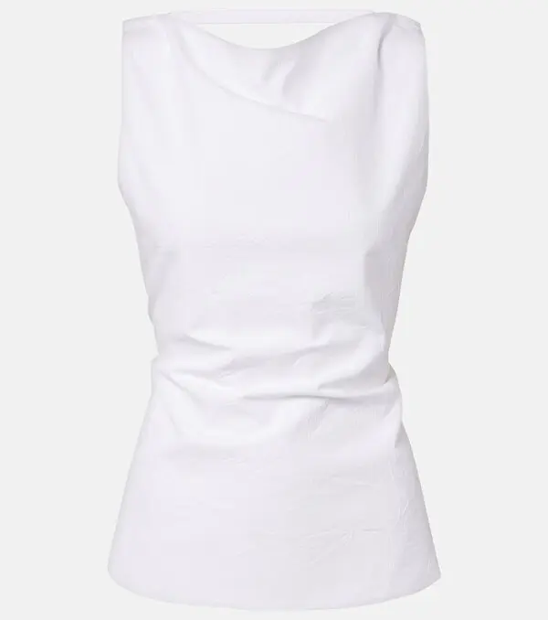 RÓHE Cotton-blend Top - Bright White