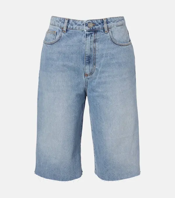RÓHE Cotton Capri Jeans - Blue