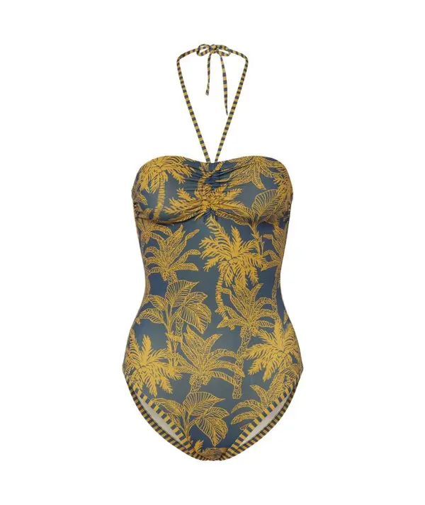 ERES Ailleurs Printed Halterneck Swimsuit - Yellow