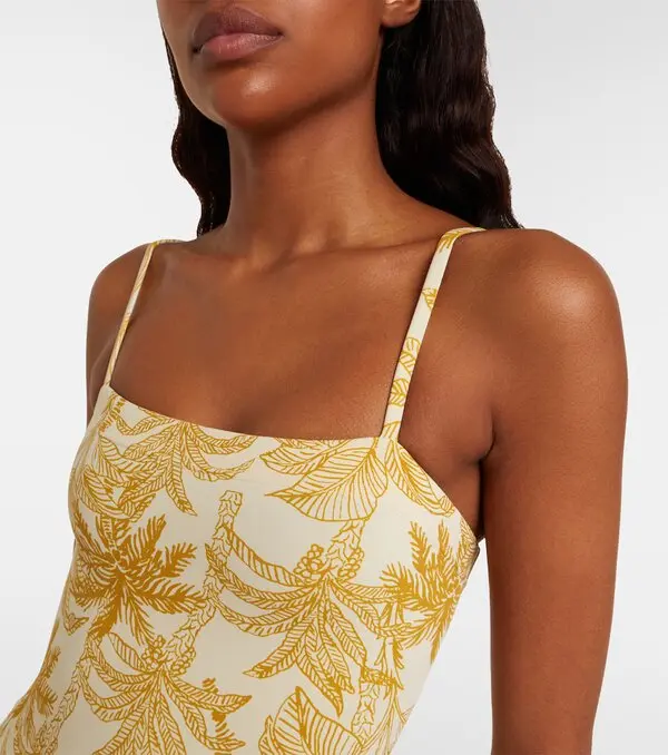 ERES Tropical Print One-piece Swimsuit - Yellow