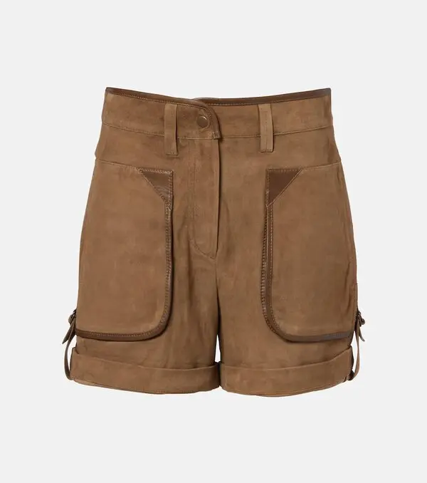 Isabel Marant Étoile Marline Suede Shorts - Brown