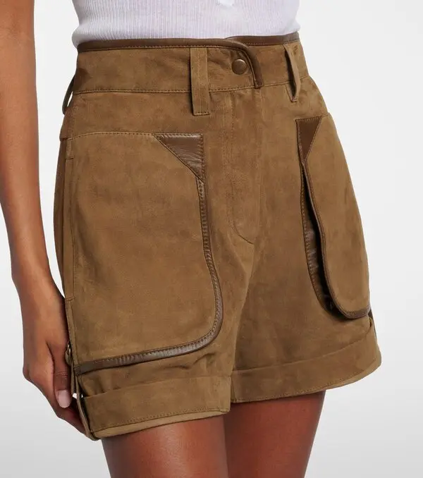 Isabel Marant Étoile Marline Suede Shorts - Brown