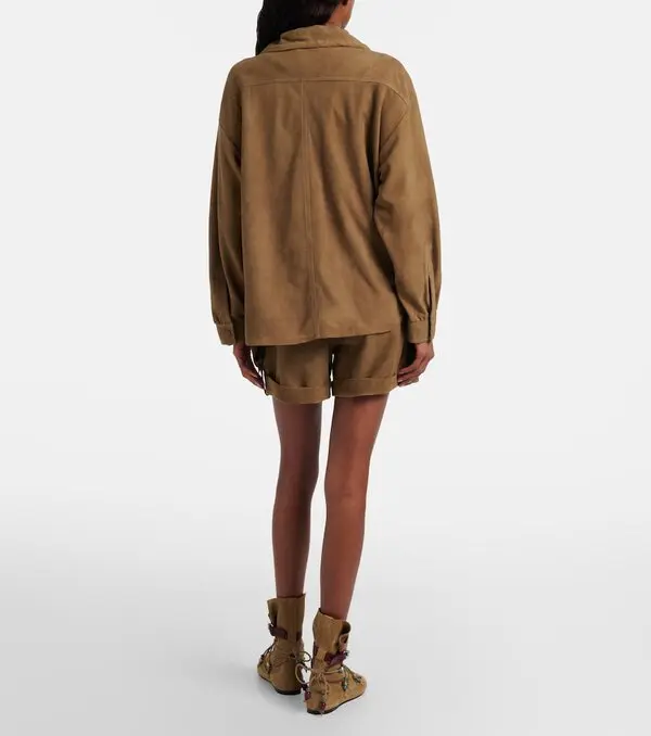 Isabel Marant Étoile Marline Suede Shorts - Brown