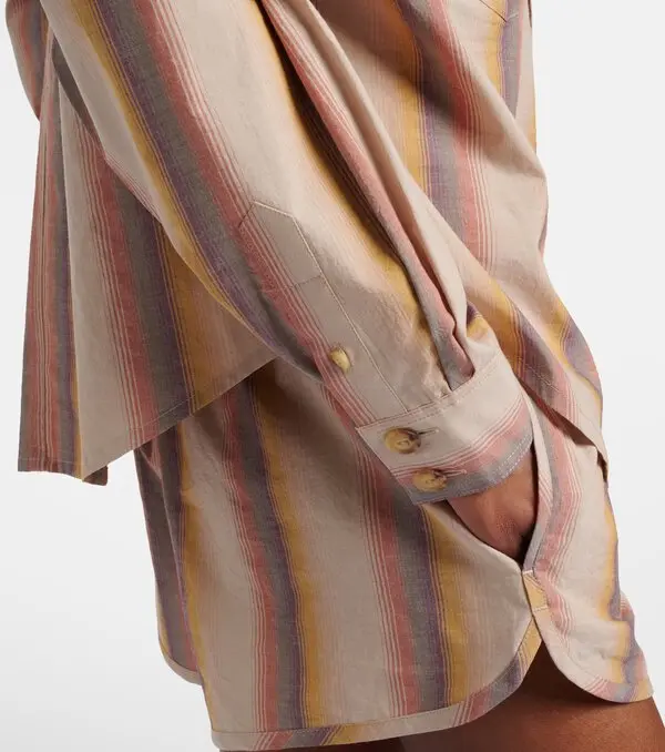 Isabel Marant Étoile Mahvane Striped Cotton Shirt - Beige